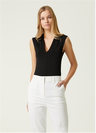 Beymen Collection Kadın Siyah V Yaka Kolsuz Body 42 Beymen Collection Kadın Siyah V Yaka Kolsuz Body 42