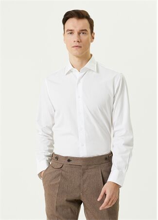 Alessandro Gherardi Erkek Beyaz Gömlek 42 IT