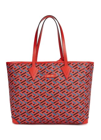 Versace Kadın Kırmızı Logo Baskılı Çanta EU