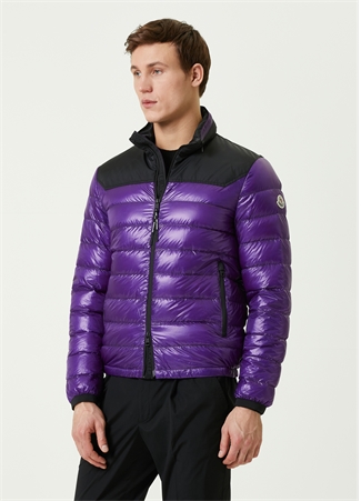 Moncler Erkek Mor Siyah Kapüşonlu Puff Mont 2 US Moncler Erkek Mor Siyah Kapüşonlu Puff Mont 2 US