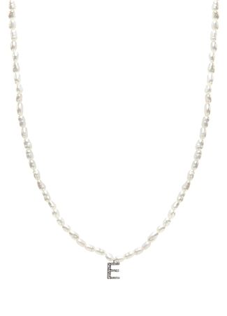 Collection-By İncifer Kadın Silver E Harfi Formlu Altın Rengi Kolye EU