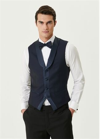 Palzileri Lab Erkek Lacivert Yün Yelek 50 IT