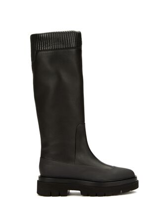 Santoni Kadın Siyah Deri Çizme 37 EU
