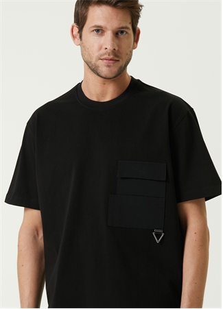 Solid Homme Erkek Siyah Garnili Cep Detaylı T-shirt 50 IT Solid Homme Erkek Siyah Garnili Cep Detaylı T-shirt 50 IT