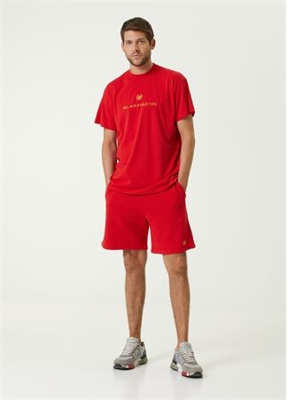 Bel-Air Erkek Kırmızı Beli Bağcıklı Şort L EU