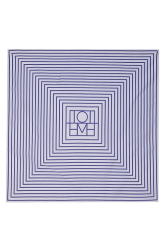 Toteme Kadın Mavi Logo Baskılı 60x60 Cm Eşarp Eu Toteme Kadın Mavi Logo Baskılı 60x60 Cm Eşarp Eu