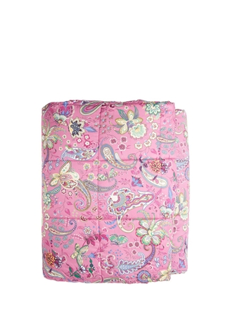 Etro Home Pembe Çiçek Desenli 270x270 cm Yatak Örtüsü Etro Home Pembe Çiçek Desenli 270x270 cm Yatak Örtüsü