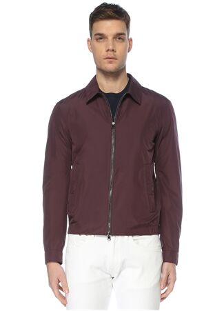 Pal Zileri Erkek Bordo Polo Yaka Mont 52 IT