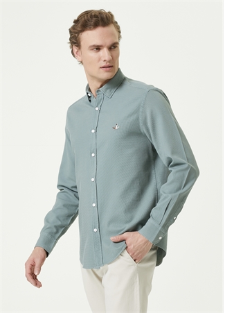 Beymen Club Erkek Comfort Fit Petrol Gömlek Mavi S