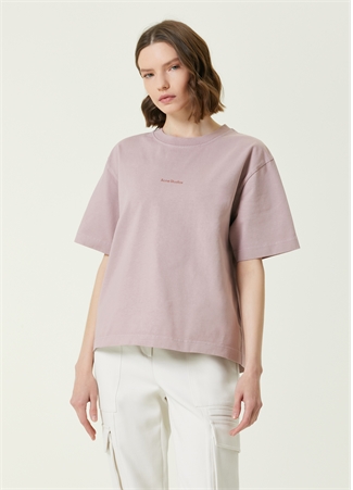 Acne Studios Kadın Pembe Logolu Basic T-shirt Xs Eu Acne Studios Kadın Pembe Logolu Basic T-shirt Xs Eu