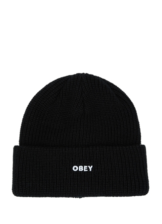 Obey Erkek Siyah Logolu Bere EU