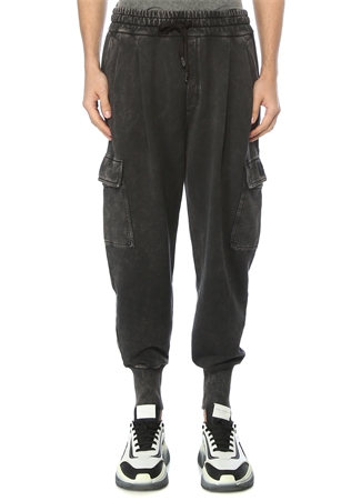 Dolce&Gabbana Erkek Siyah Beli Kordonlu Jogger Eşofman Altı 48 IT