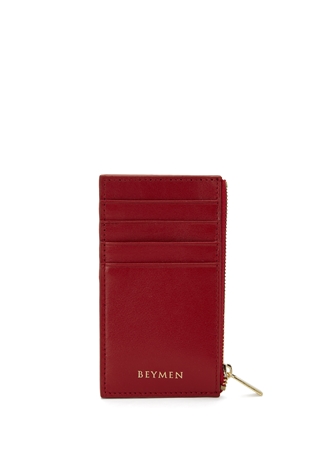 Beymen Kadın Kırmızı Logolu Deri Kartlık Eu Beymen Kadın Kırmızı Logolu Deri Kartlık Eu
