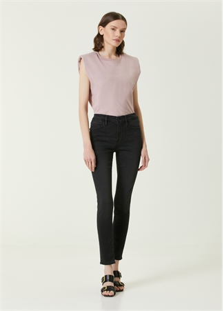 Frame Denim Kadın Le High Skinny Siyah Jean Pantolon 23 Us