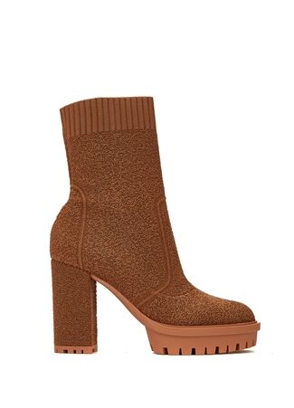 Gianvito Rossi Kadın Taba Deri Bot Bej 36.5 EU