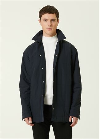 Jil Sander Erkek Lacivert Dış Gömlek 52 IT Jil Sander Erkek Lacivert Dış Gömlek 52 IT