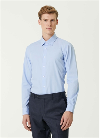 Beymen Collection Erkek Model 6 Custom Fit Mavi Gömlek 42 IT Beymen Collection Erkek Model 6 Custom Fit Mavi Gömlek 42 IT