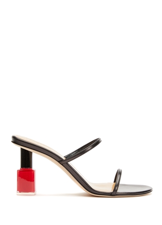 Loewe Kadın Nail Polish Siyah Deri Terlik 36 Eu Loewe Kadın Nail Polish Siyah Deri Terlik 36 Eu