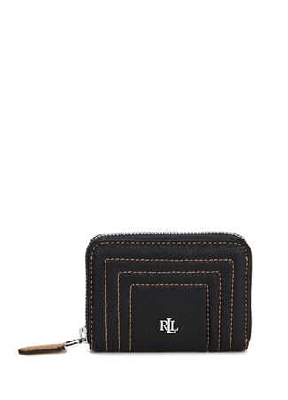 Lauren Ralph Kadın Siyah Deri Cüzdan EU