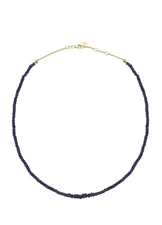 Charms Company Kadın Safir Taşlı Altın Rengi Kolye EU Charms Company Kadın Safir Taşlı Altın Rengi Kolye EU