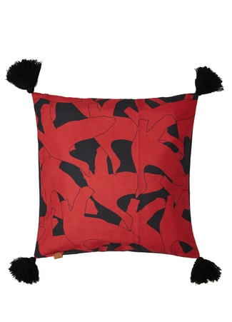 Beymen Club Siyah Kuş Desenli 50x50 cm Yastık Kılıfı Beymen Club Siyah Kuş Desenli 50x50 cm Yastık Kılıfı