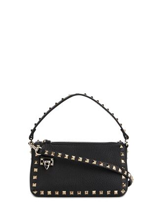 Valentino Garavani Kadın Siyah Deri Çanta EU