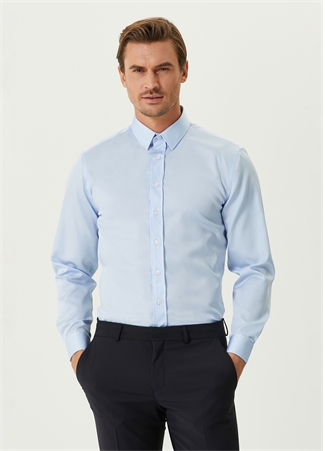 Network Erkek Slim Fit Açık Mavi Non-iron Gömlek 38 Eu Network Erkek Slim Fit Açık Mavi Non-iron Gömlek 38 Eu