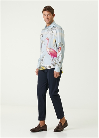 Etro Erkek Lacivert Dar Paça Pantolon 46 IT Etro Erkek Lacivert Dar Paça Pantolon 46 IT