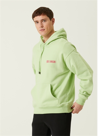 Qollanchi Erkek Arcadian Yeşil Kapüşonlu Logolu Sweatshirt M EU Qollanchi Erkek Arcadian Yeşil Kapüşonlu Logolu Sweatshirt M EU