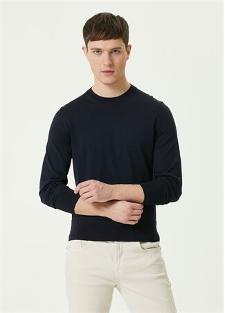 Tom Ford Erkek Lacivert Yün Kazak 54 IT