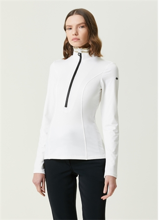 Goldbergh Kadın Diane Ski Beyaz Fermuarlı Üst S Eu