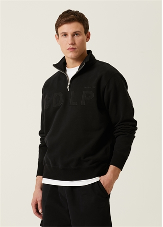 Cdlp Erkek Siyah Dik Yaka Logolu Organik Pamuk Sweatshirt M EU Cdlp Erkek Siyah Dik Yaka Logolu Organik Pamuk Sweatshirt M EU