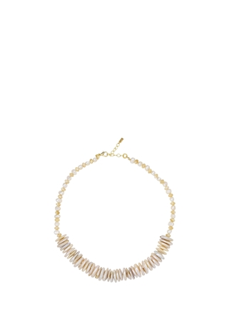 Sol By Studio Kadın Beyaz Boncuklu Kolye EU Sol By Studio Kadın Beyaz Boncuklu Kolye EU