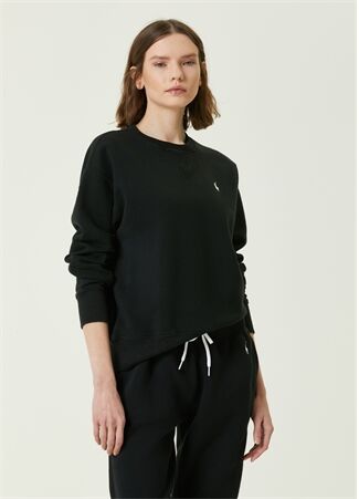 Polo Ralph Lauren Kadın Siyah Bisiklet Yaka Sweatshirt XS EU