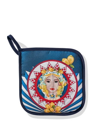 Chiara Alessi Positano Kırmızı Desenli Tutaç Çok Renkli Chiara Alessi Positano Kırmızı Desenli Tutaç Çok Renkli