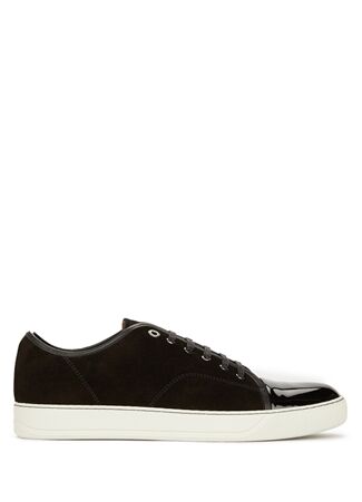 Lanvin Erkek Siyah Logolu Deri Sneaker 0 UK Lanvin Erkek Siyah Logolu Deri Sneaker 0 UK
