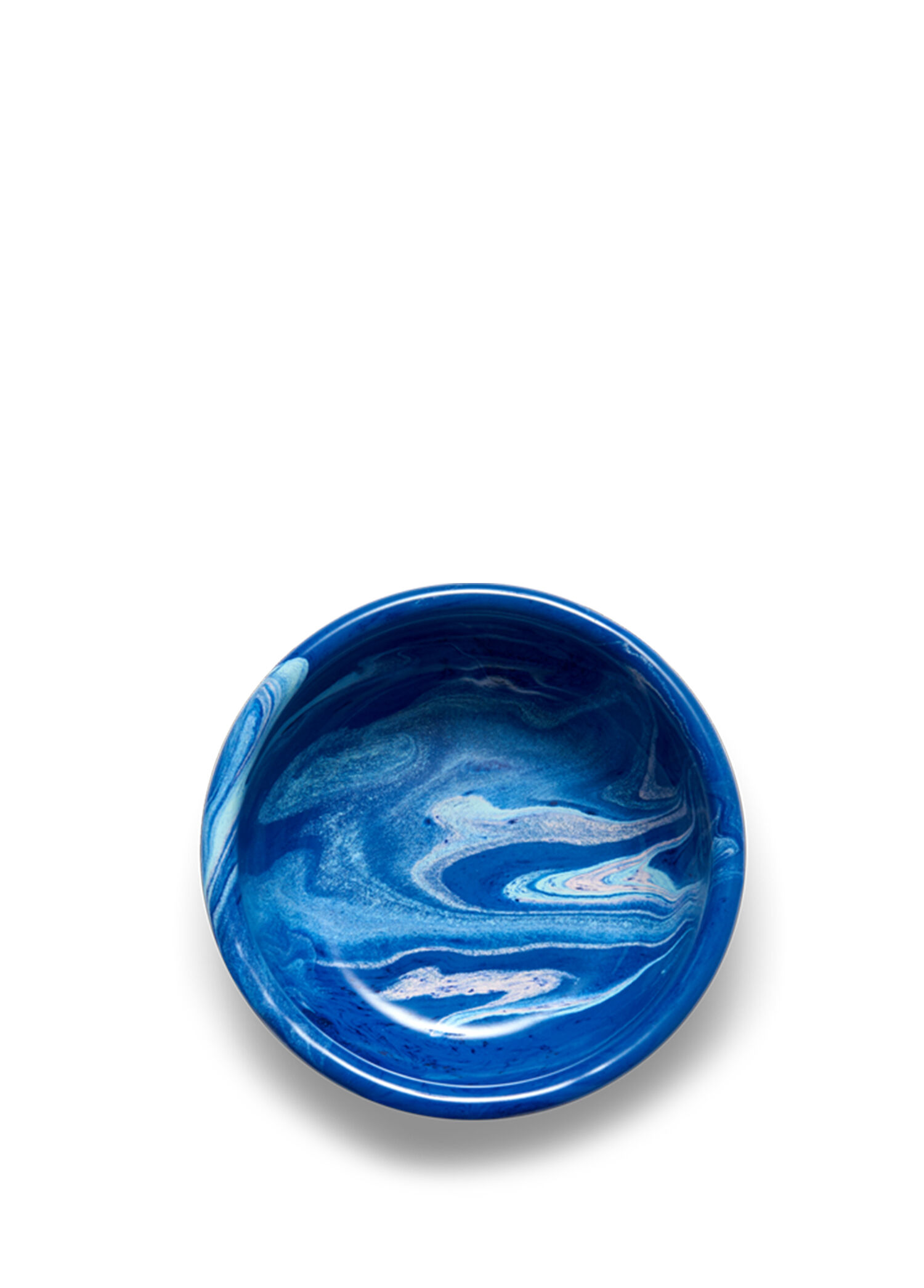 Bornn - New Marble Lacivert Ebru Emaye Kase 12 cm - COBALT