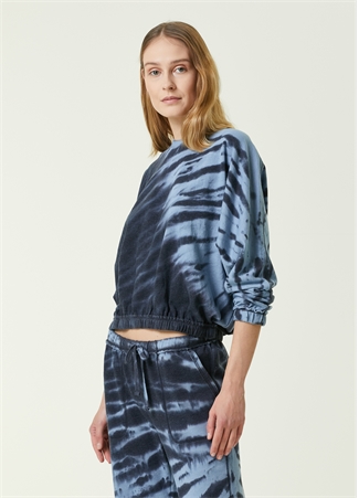 Splendid Kadın Lacivert Batik Desenli Sweatshirt XS EU Splendid Kadın Lacivert Batik Desenli Sweatshirt XS EU