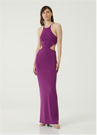 Mirela Cerica Kadın Mor Sırtı Bağcıklı Maksi Elbise Pembe 36 EU Mirela Cerica Kadın Mor Sırtı Bağcıklı Maksi Elbise Pembe 36 EU