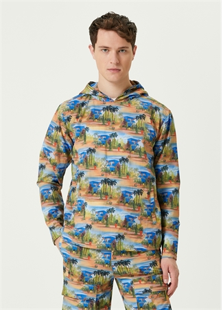 Les Benjamins Erkek Kapüşonlu Desenli Sweatshirt L Eu Les Benjamins Erkek Kapüşonlu Desenli Sweatshirt L Eu