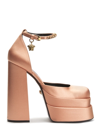 Versace Kadın Medusa Aevitas Bej Taş Detaylı Topuklu Ayakkabı 36.5 Eu Versace Kadın Medusa Aevitas Bej Taş Detaylı Topuklu Ayakkabı 36.5 Eu