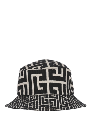 Balmain Kadın Siyah Logo Jakarlı Şapka 2 EU Balmain Kadın Siyah Logo Jakarlı Şapka 2 EU