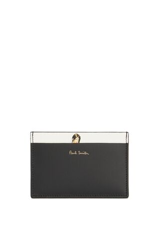 Paul Smith Erkek Siyah Logolu Deri Kartlık EU