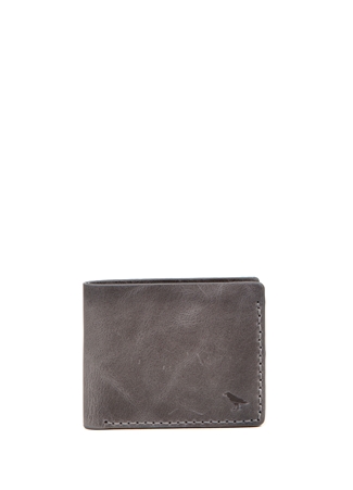 Krahe Erkek Cedric Gri Logolu Deri Cüzdan Eu