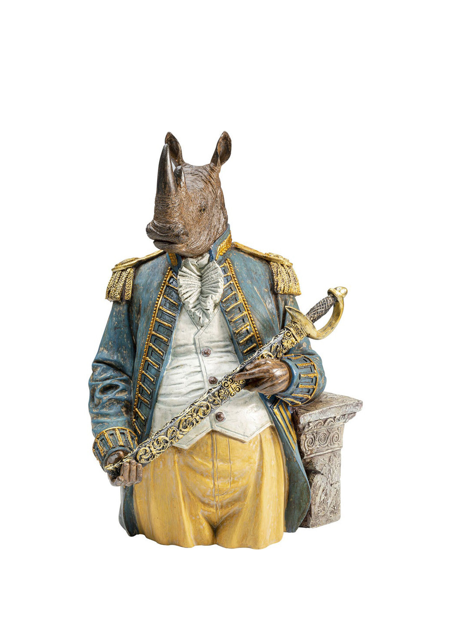 Kare Design - Öfkeli Bay Rhino Biblo 37cm - Çok Renkli