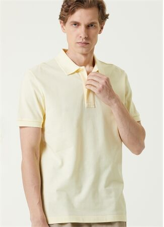 Bottega Veneta Erkek Sarı Polo Yaka T-shirt M EU