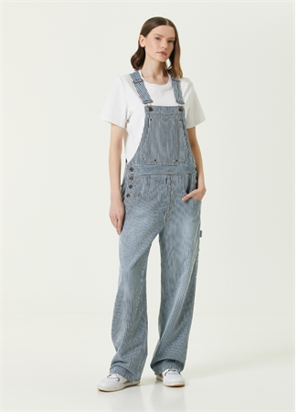 Isabel Marant Kadın Mavi Çizgili Maksi Tulum 36 FR Isabel Marant Kadın Mavi Çizgili Maksi Tulum 36 FR