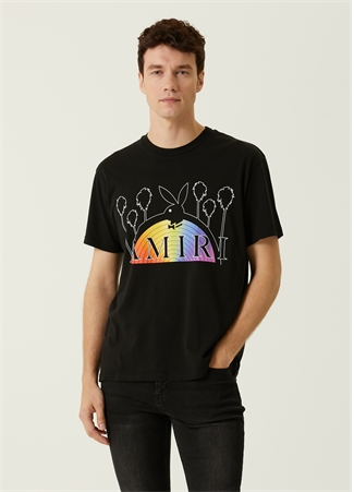 Amiri Erkek Siyah Figür Baskılı Logolu T-shirt XL EU Amiri Erkek Siyah Figür Baskılı Logolu T-shirt XL EU