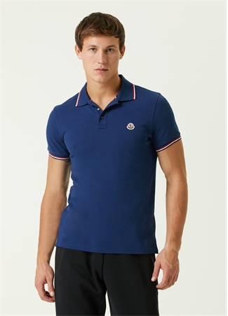 Moncler Erkek Lacivert Polo Yaka T-shirt S EU Moncler Erkek Lacivert Polo Yaka T-shirt S EU