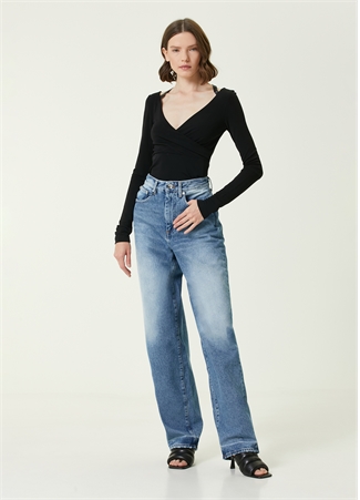 Off-white Kadın Mavi Logo Detaylı Jean Pantolon 24 Us Off-white Kadın Mavi Logo Detaylı Jean Pantolon 24 Us